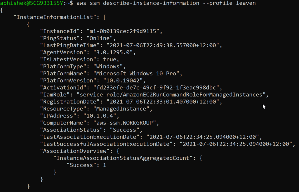 AWS SSM – How to Manage On Premise Windows 10 machine? – AWS Yarn